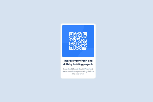 Frontend Mentor | QR Component con Flexbox CSS, HTML5 coding challenge solution