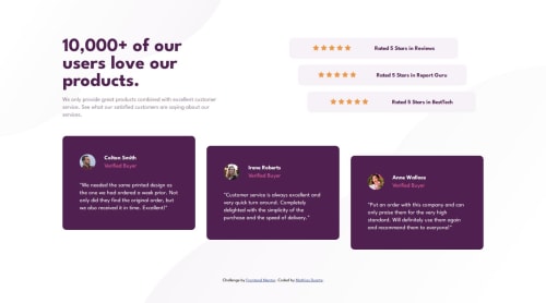 Frontend Mentor | Mobile first solution using CSS Grid and Flexbox coding challenge solution