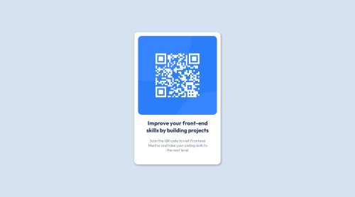 Frontend Mentor | QR code component made with HTML, CSS and Flexbox coding challenge solution