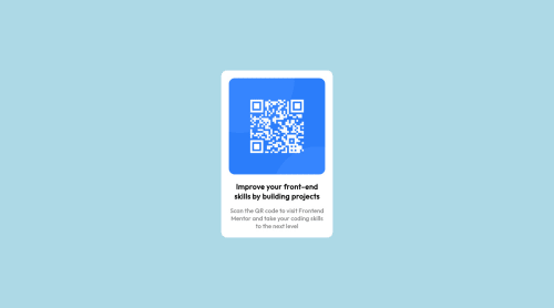 QR page using HTML/CSS coding challenge solution