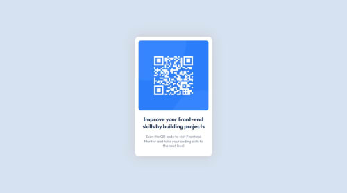 Frontend Mentor | QR code component using HTML and CSS coding challenge solution