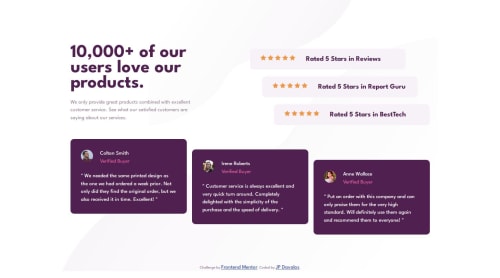 Frontend Mentor Social Proof Section Using Html And Css Coding 1774