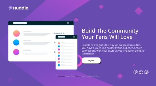 Huddle coding challenge solution | Frontend Mentor