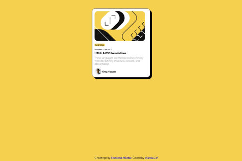 Frontend Mentor Blog Preview Using Html Css Coding Challenge Solution