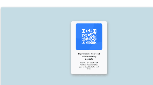 Frontend Mentor | Front-end Mentor QR-Code Project using HTML,CSS coding challenge solution