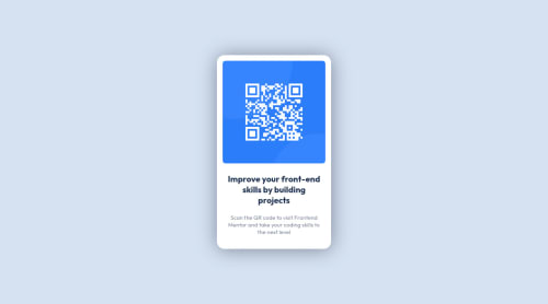 Frontend Mentor Card Layout Qr Code Design With Html And Css Coding 5526