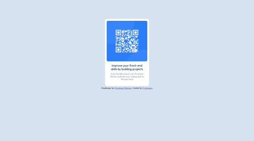 Frontend Mentor | QR code using simple css coding challenge solution