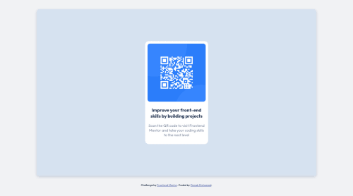 Frontend Mentor | Responsive QR Code using flexbox coding challenge solution