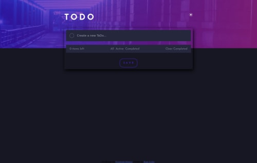Frontend Mentor | Todo list with Html, Css and Js coding challenge solution