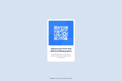 Frontend Mentor | Mobile first QR code component coding challenge solution Frontend Mentor | Mobile first QR code component coding challenge solution