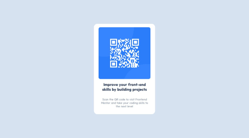 Frontend Mentor | Built a QR Code Component Using HTML & CSS coding challenge solution