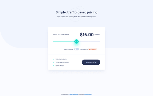 Frontend Mentor | Interactive Pricing Component - Built with CSS Grid ... Frontend Mentor | Interactive Pricing Component - Built with CSS Grid ...