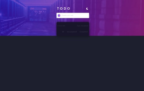 Frontend Mentor | Todo app using html, css and js coding challenge solution