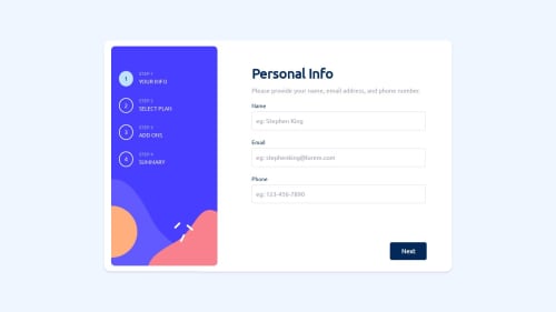 Frontend Mentor | Multi-step form coding challenge solution