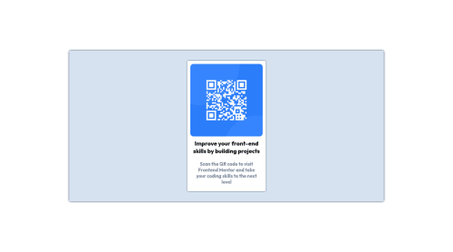 Frontend Mentor | QR code component using CSS grid coding challenge solution
