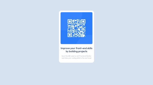Frontend Mentor | QR code component using HTML, CSS coding challenge solution