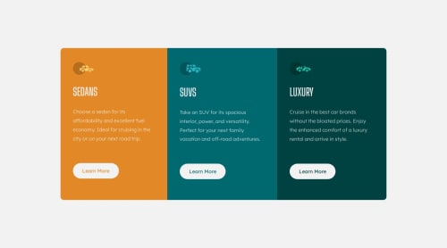 Frontend Mentor | 3 column challenge coding challenge solution