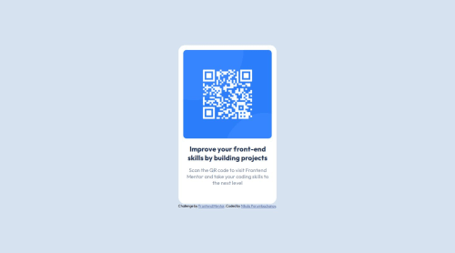 QR code component using flexbox coding challenge solution