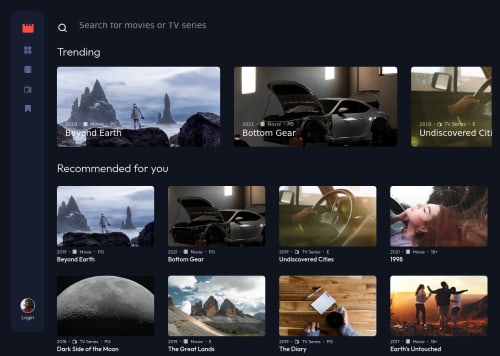 Frontend Mentor | Entertainment Web App - Full Stack coding challenge solution