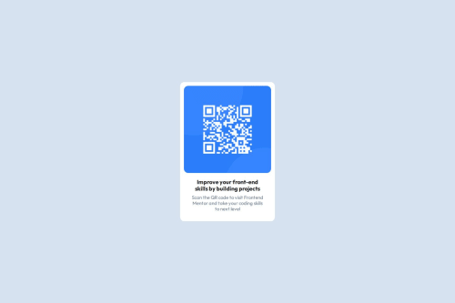 Frontend Mentor | Responsive qr-code card using HTML and CSS coding challenge solution