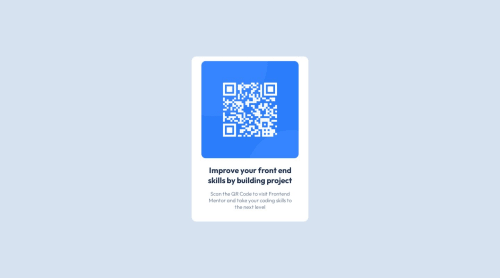 Frontend Mentor | QR code project made with absolute positioning and flexbox technique. coding ...