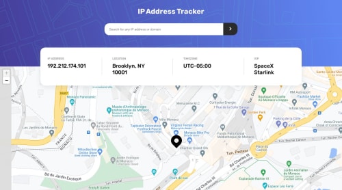 Frontend Mentor | React IP Address Tracker coding challenge solution Frontend Mentor | React IP Address Tracker coding challenge solution