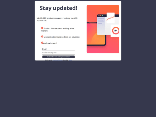 Frontend Mentor | sign-up newsletter page with HTMl, CSS and JS native coding challenge solution