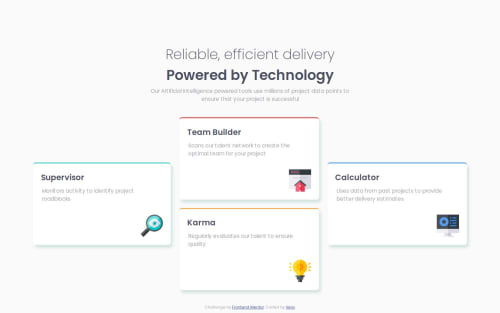 Frontend Mentor Four Card Future Section With Css Grid And Flexbox Coding Challenge Solution