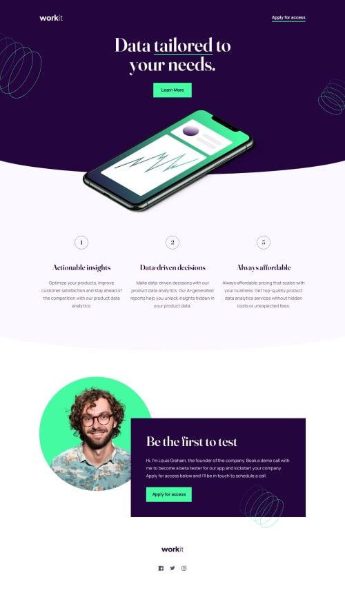 Frontend Mentor | Responsive Workit landing page using Flexbox, SCSS ... Frontend Mentor | Responsive Workit landing page using Flexbox, SCSS ...