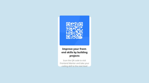 QR Code Scanner using flexbox. coding challenge solution