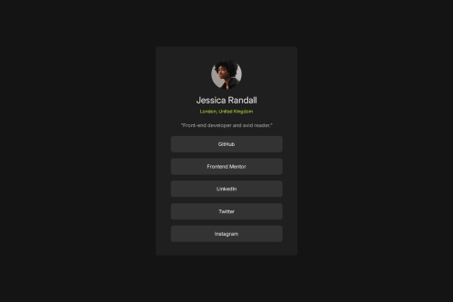Frontend Mentor | Social media Page using CSS flexbox coding challenge solution