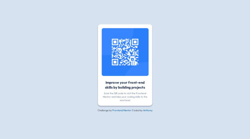 Responsive QR Code Preview Card using Nextjs and Tailwindcss coding challenge solution ...