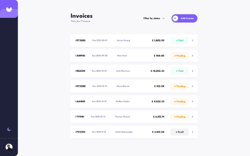 Frontend Mentor | Invoice App. coding challenge solution Frontend Mentor | Invoice App. coding challenge solution