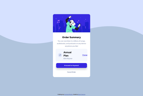 Frontend Mentor Order Summary Card With Html And Css Coding Challenge