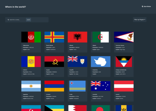 Frontend Mentor | REST countries API using REACT coding challenge solution