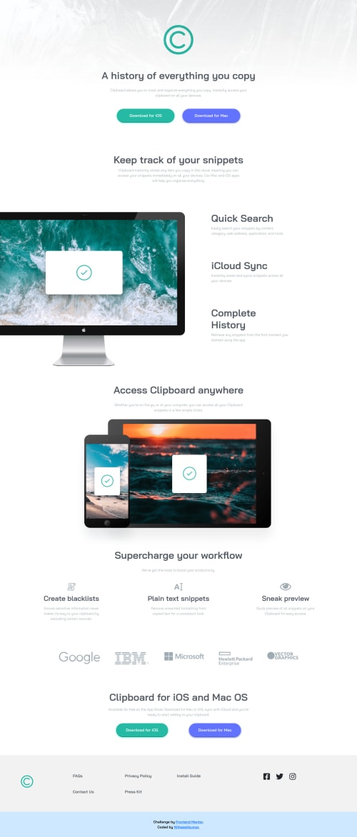 Frontend Mentor | Using Bootstrap grid and flex-box coding challenge solution