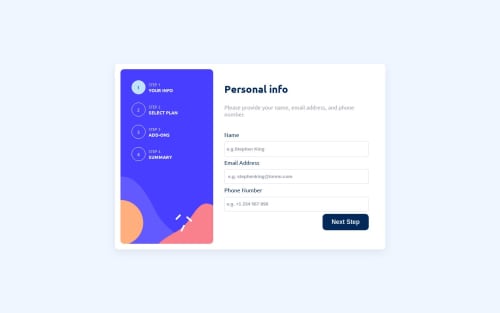 Frontend Mentor | Multi-step form coding challenge solution