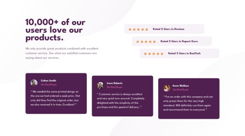 Frontend Mentor Responsive Social Proof Page Using Css Coding 9103
