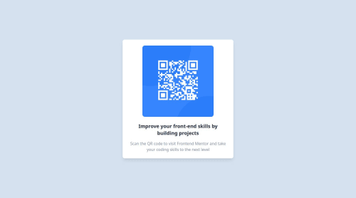 Componente responsive de código QR hecho con tailwind, react coding challenge solution