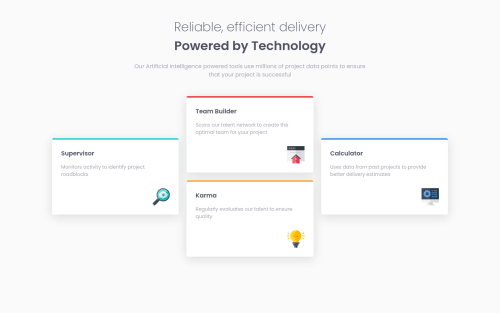 Frontend Mentor | Four Card Feature Section HTML CSS Grid coding ...