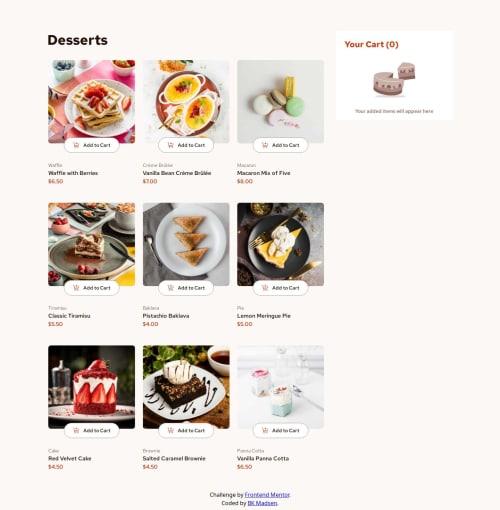 Frontend Mentor | Product Page with Cart coding challenge solution