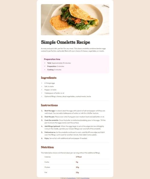 CSS grid + Flexbox + media queries coding challenge solution | Frontend Mentor