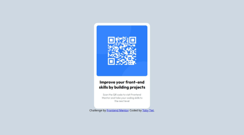 Frontend Mentor Qr Code Component With Flex Coding Challenge Solution