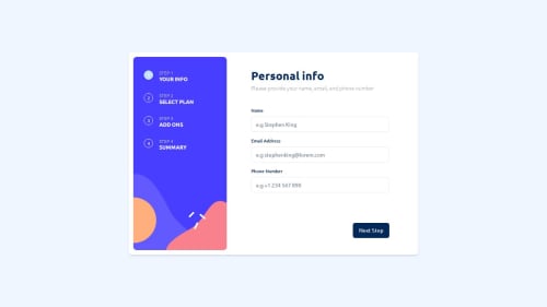Frontend Mentor | Multi-step form coding challenge solution