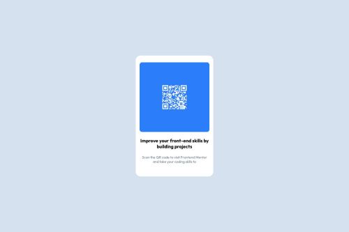 Frontend Mentor | Qr code using html and css flexbox , divs , background colour , image coding ...