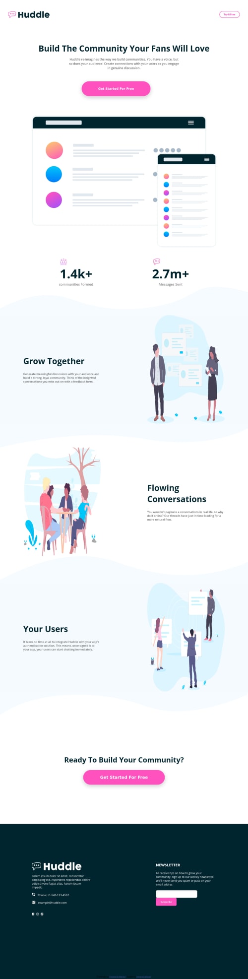 Frontend Mentor Responsive Landing Page Using Css Flex Coding