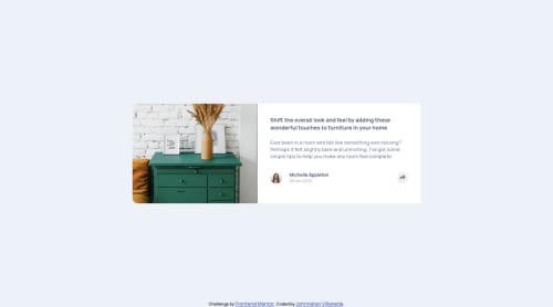 Frontend Mentor Article Preview Component Coding Challenge Solution
