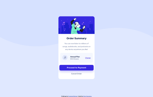 Frontend Mentor | Order Summary Component Challenge Using FlexBox coding challenge solution