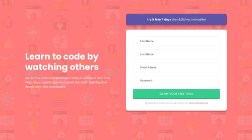Frontend Mentor | Pure HTML CSS JS coding challenge solution
