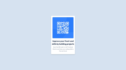 Responsive QR-code landing page using React and Tailwind coding challenge solution | Frontend Mentor